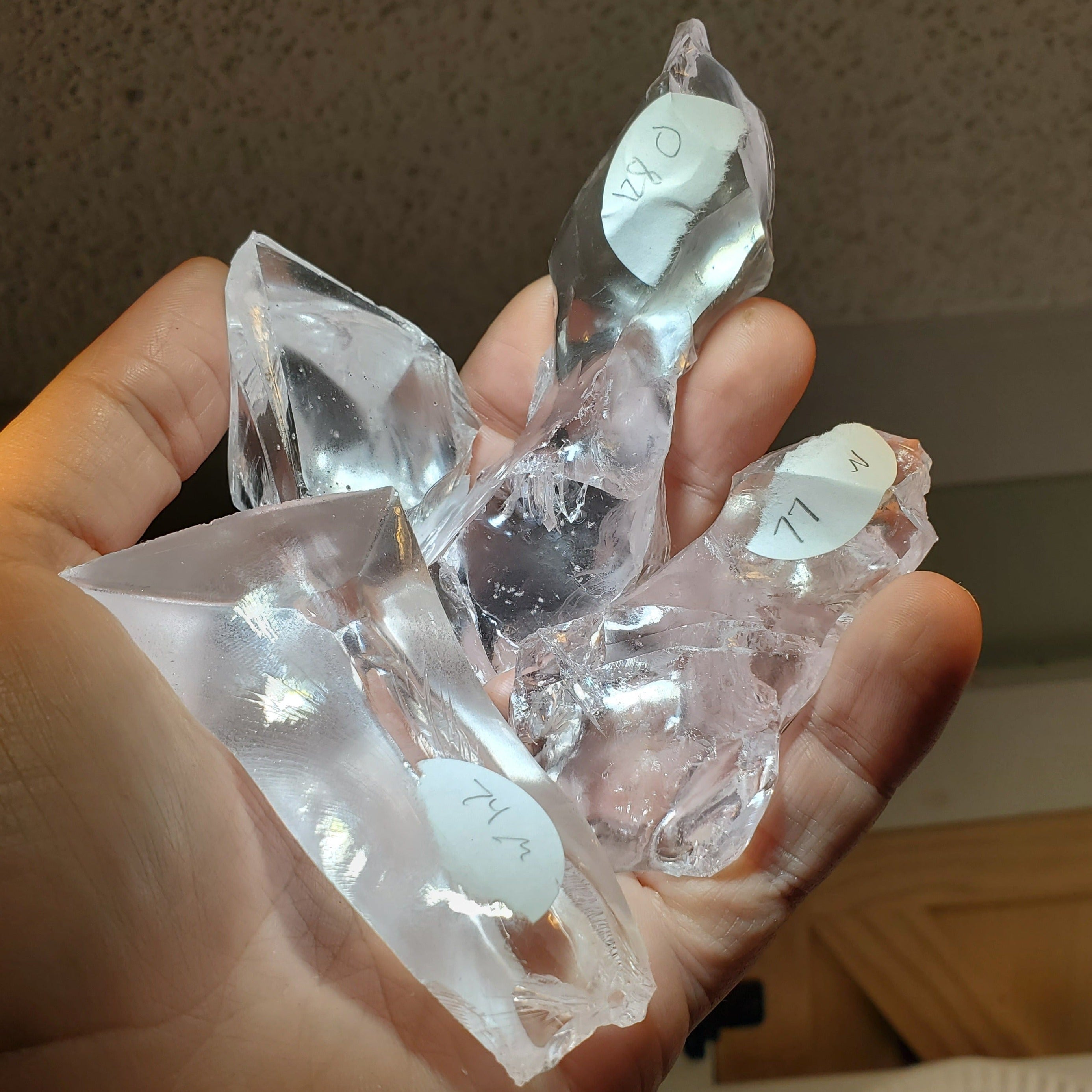F-35 Fighter Jet Window Sapphire Rough Chunks (F35 Gem) – Turtle's Hoard