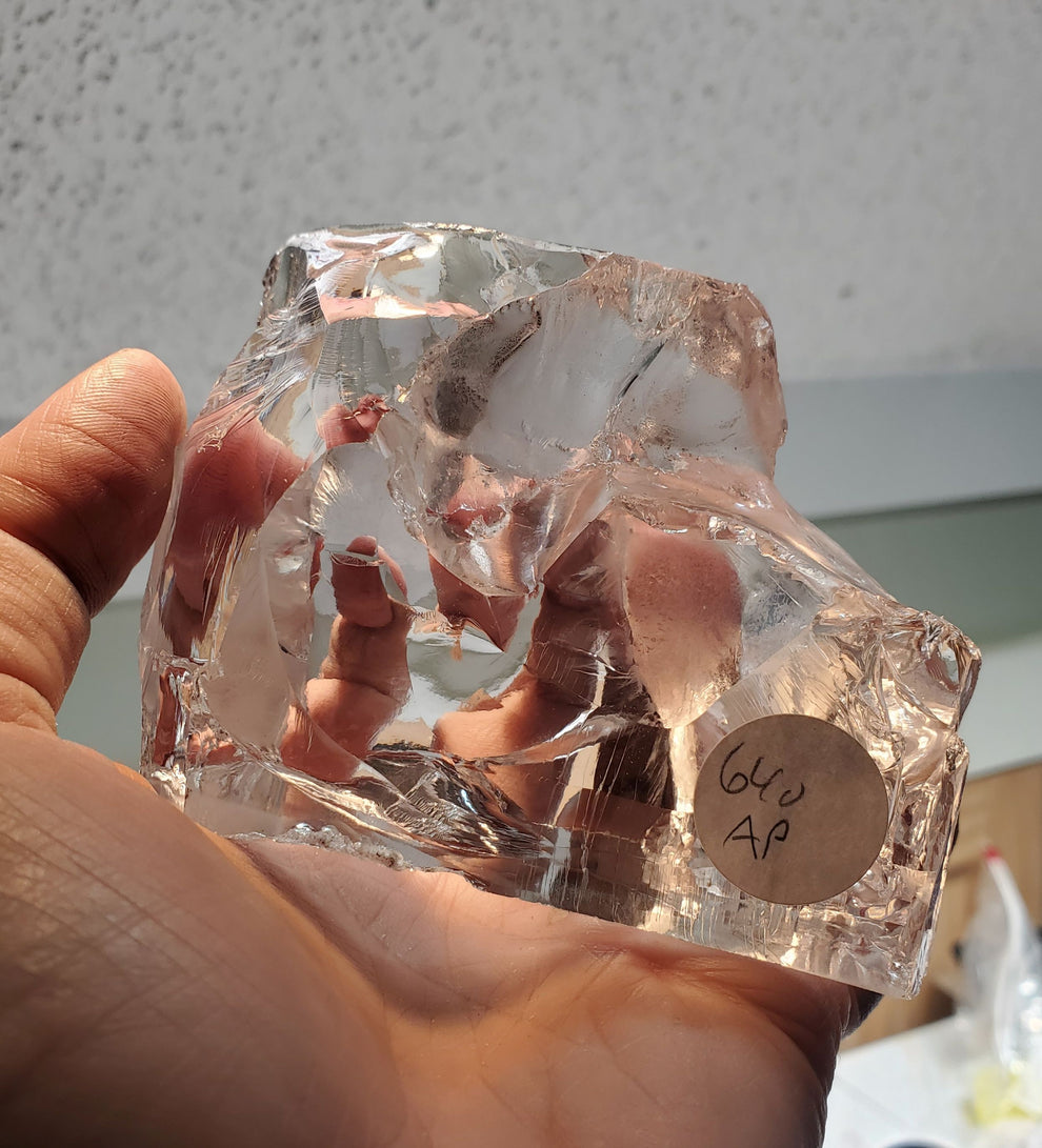 F-35 Fighter Jet Window Sapphire Facet Rough and Shards (F35 Gem ...