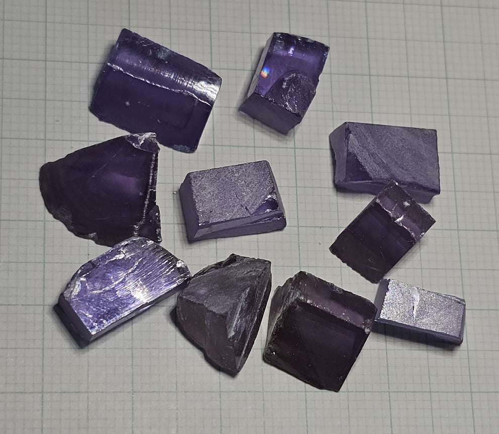 Lab Wakefieldite Facet Rough and Specimens aka Yttrium Orthovanadate N ...