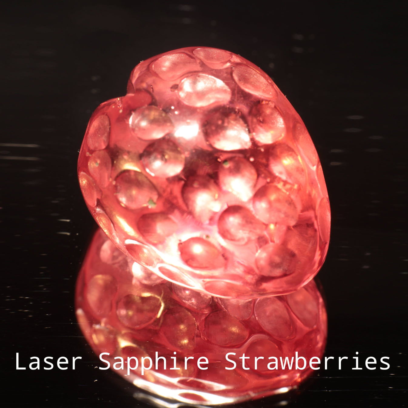Strawberry Carved Laser Sapphire, Titanium Strawberry Sapphire – Gems ...